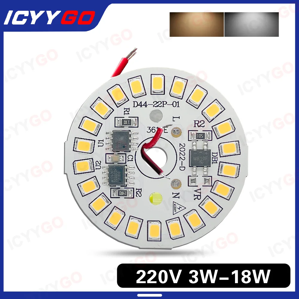 LED Bulb SMD Light SMD2835 3W 5W 7W 9W 12W 15W 18W Light Source Cricket ...