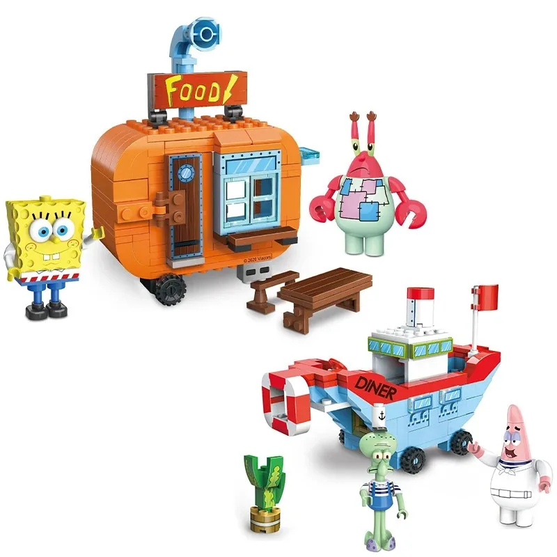 SpongeBob-SquarePants-Building-Blocks-Krusty-Krab-Restaurant-Squidward ...