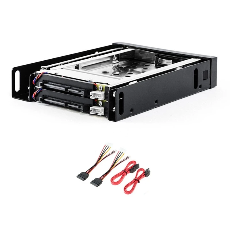 SATA-Floppy-Drive-Enclosure-SSD-Enclosure-Tray-2-Bay-Disk-Drive-Hard ...