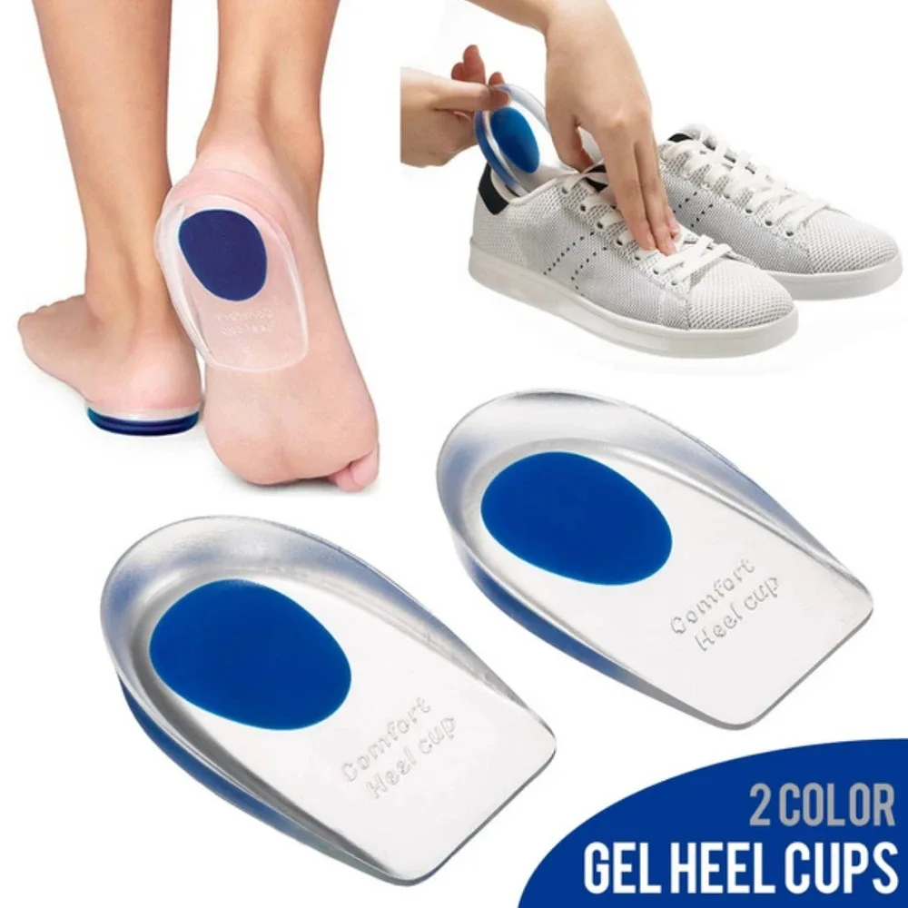 1 Par de Taloneras de Silicona para Hombre y Mujer, Almohadillas de Gel ...
