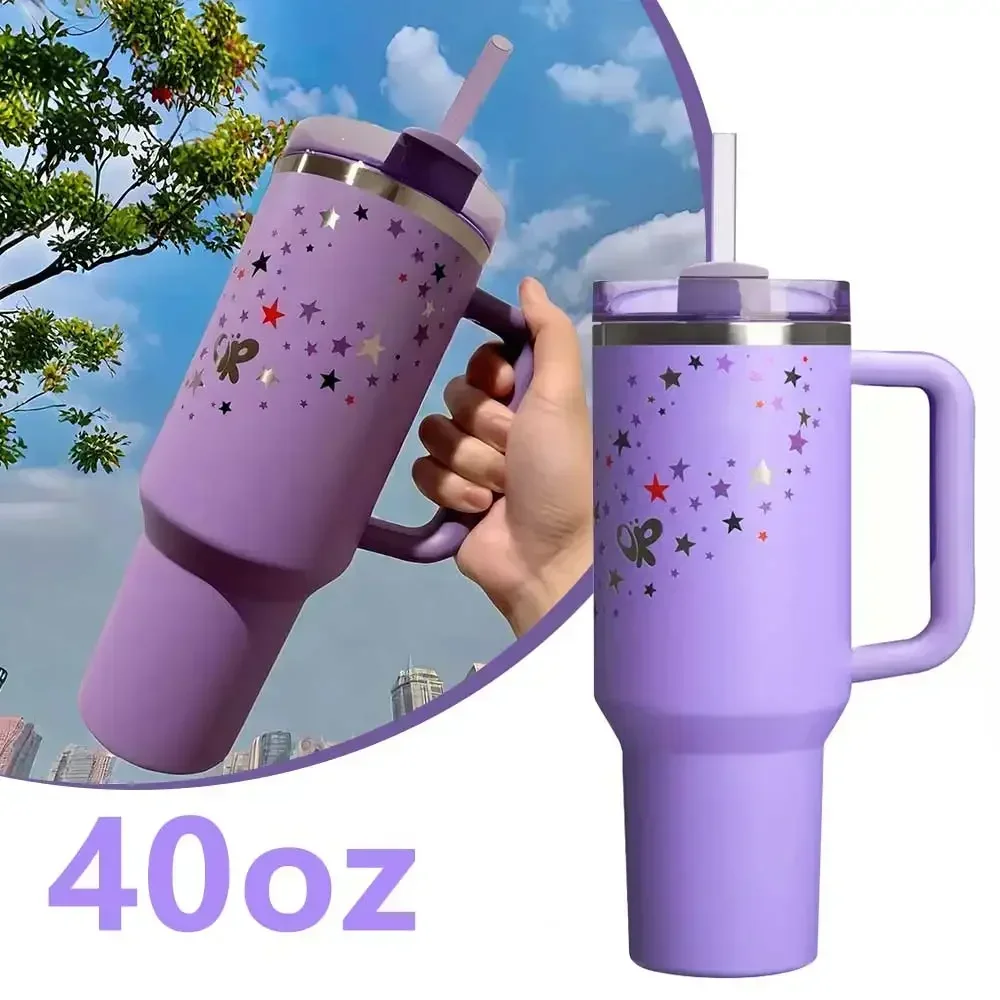 MINISO-40oz-Straw-Mug-with-Lid-Stainless-Steel-Vacuum-Mug-Touring-Car ...