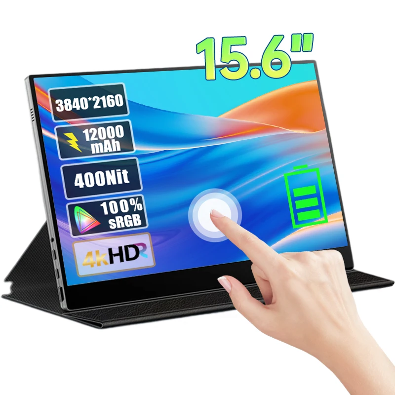 15-6-Inch-4K-12000mAh-Battery-Touchscreen-Portable-Monitor-3840-2160P ...