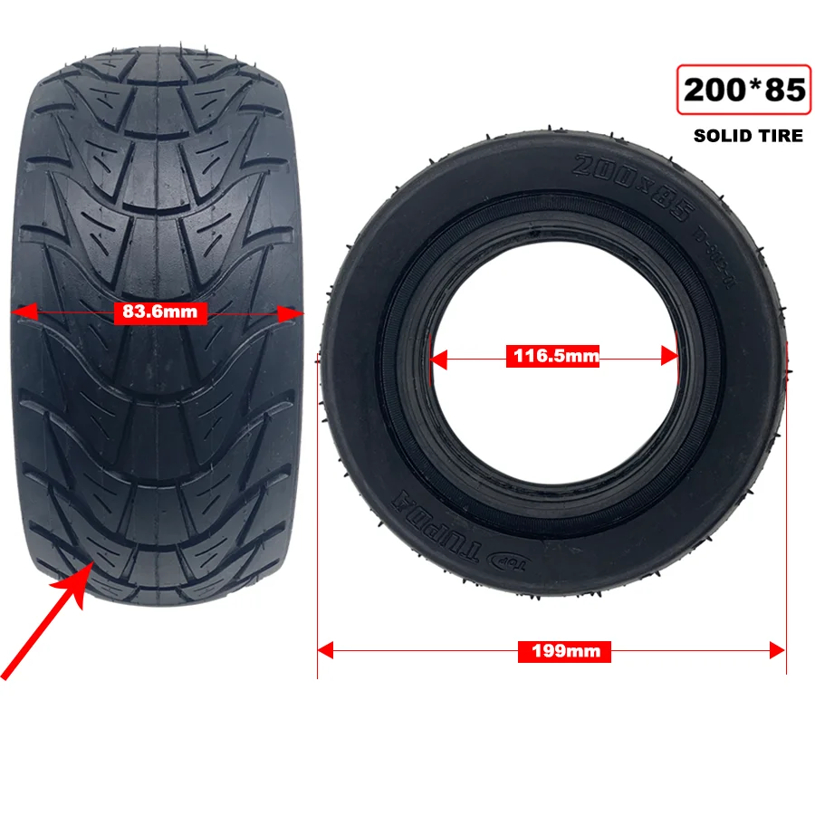 ELECTRIC-SCOOTER-TYRE-WITHOUT-RIM-LY-8-Inch-Solid-Tire-200-85-FOR-HERO ...