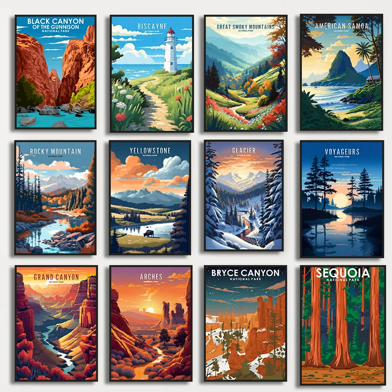 National-Parks-Landscape-Travel-City-Poster-Bryce-Canyon-Mount ...