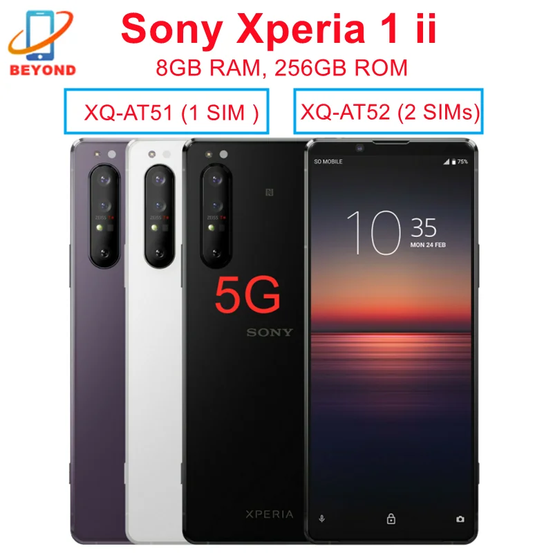 Sony Xperia 1 Ii 1ii 5g Dual Sim Xq-at52 6.5" 8gb Ram 256gb Rom ...