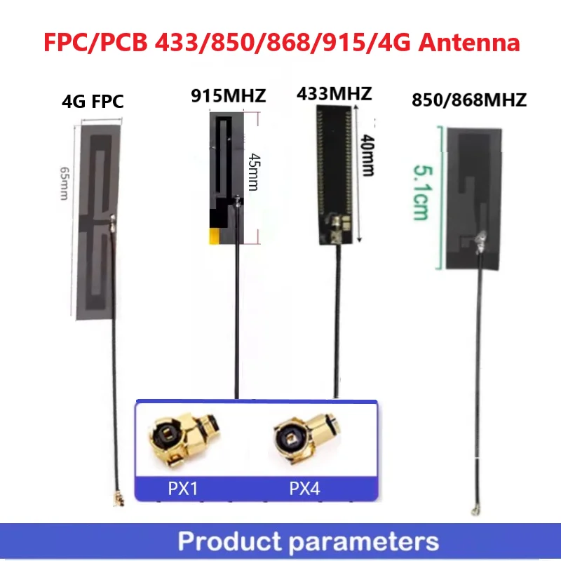 GWS wholesale 5pcs FPC PCB Antenna 433 850 868 915 GSM 4G Built-in pcb ...