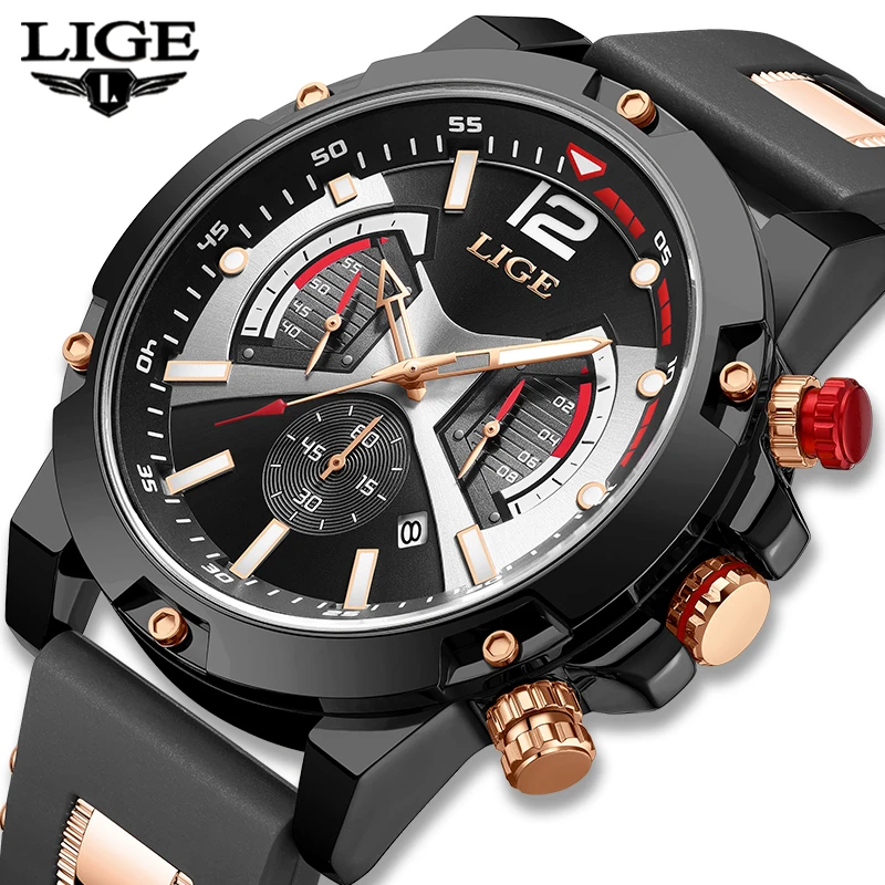 Lichte-Chronograaf-Luxe-Horloge-Voor-Man-Militaire-Sport-Mannen-Quartz ...