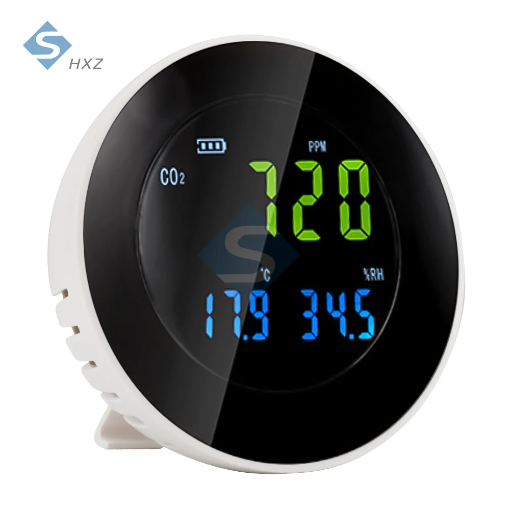 CO2 Gas Detector, HT-501 Digital Air Quality Monitor with ℃/℉ Switch ...