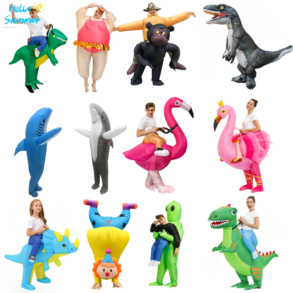 Adult-Holloween-Cosplay-Inflatable-Costumes-Animals-Alien-Flamingo ...