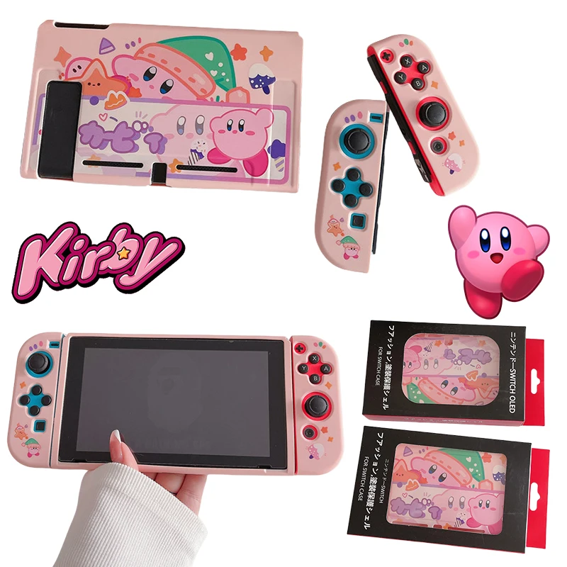 Kirby Cartoon Protective Case for Nintendo Switch Ns Oled Silicone Game ...