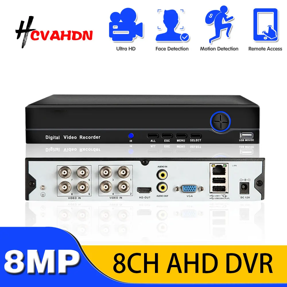 XMEYE-4K-8CH-AHD-CCTV-DVR-Recorder-6-IN-1-Hybrid-NVR-DVR-Security ...