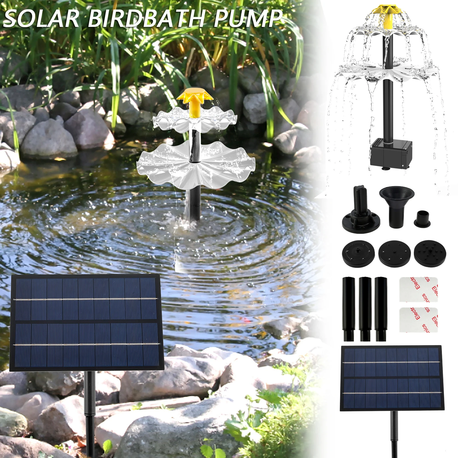 Solar-Bird-Bath-Fountain-3-Tier-Decorative-Solar-Fountain-Pump-Kit-with ...