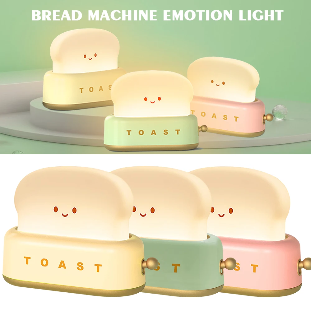Toaster-Bedside-Lamp-USB-Rechargeable-Cute-Toast-Bread-Children-s-LED ...