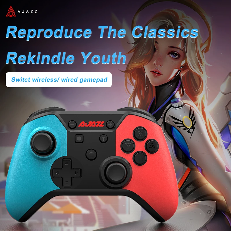 AJAZZ-AG180-PRO-Switch-Game-Controller-Wired-Wireless-Dual-ModeFor-PC ...
