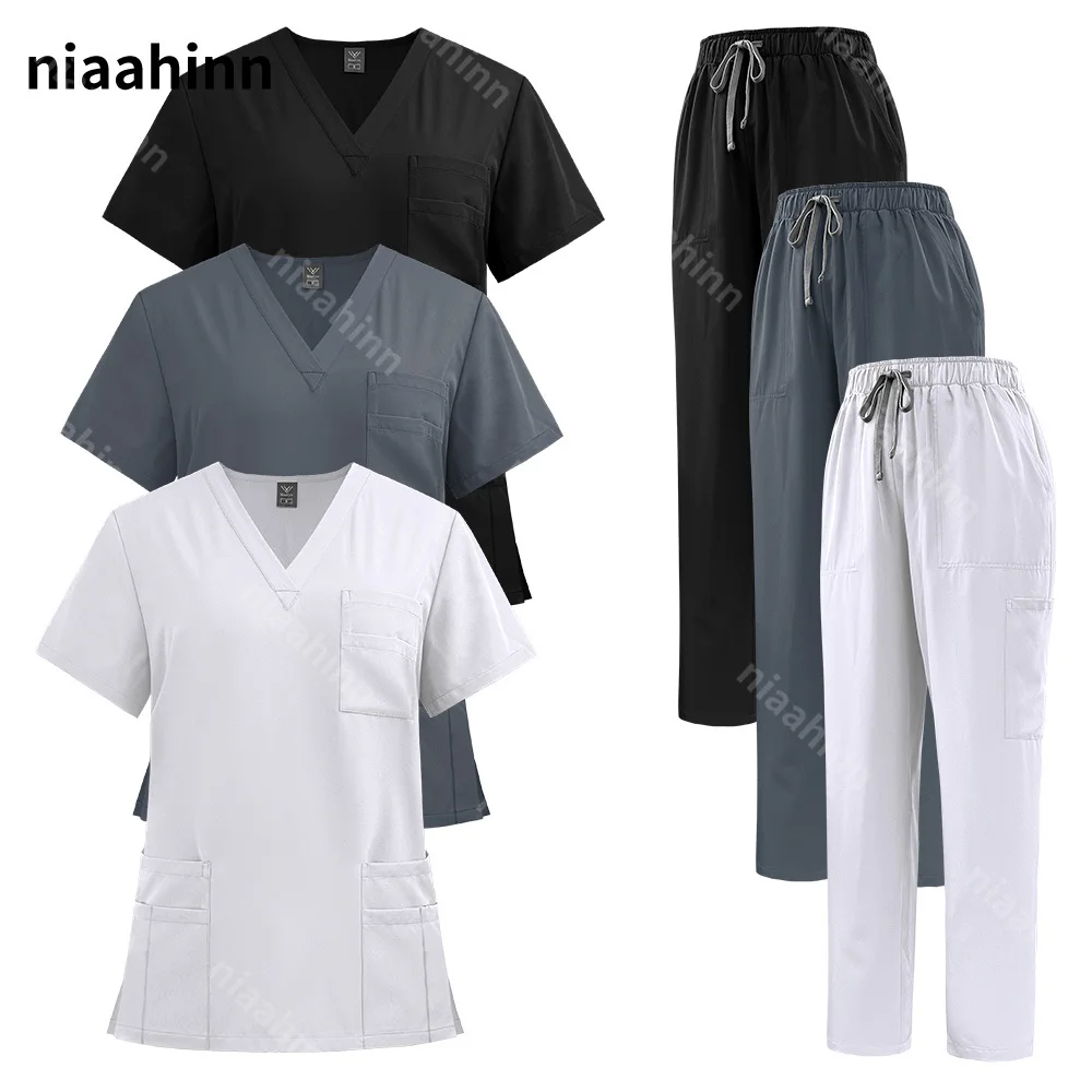 Dental-Hospital-Handwashing-Clothes-for-Men-and-Women-Short-Sleeved ...