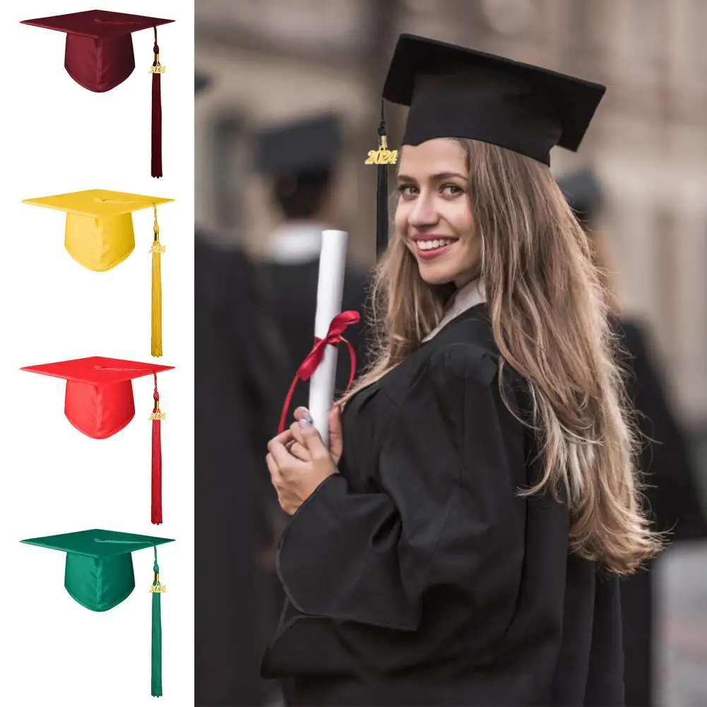 Adult-Bachelor-Graduation-Caps-with-Tassel-for-High-School-Bachelor ...