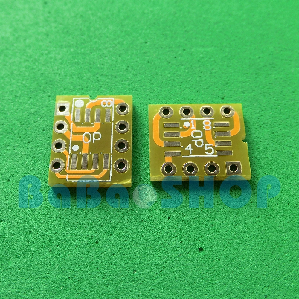 5pcs Gold Dual SOIC8 SOP8 to DIP8 Adapter PCB Board for Mono Opamp ...