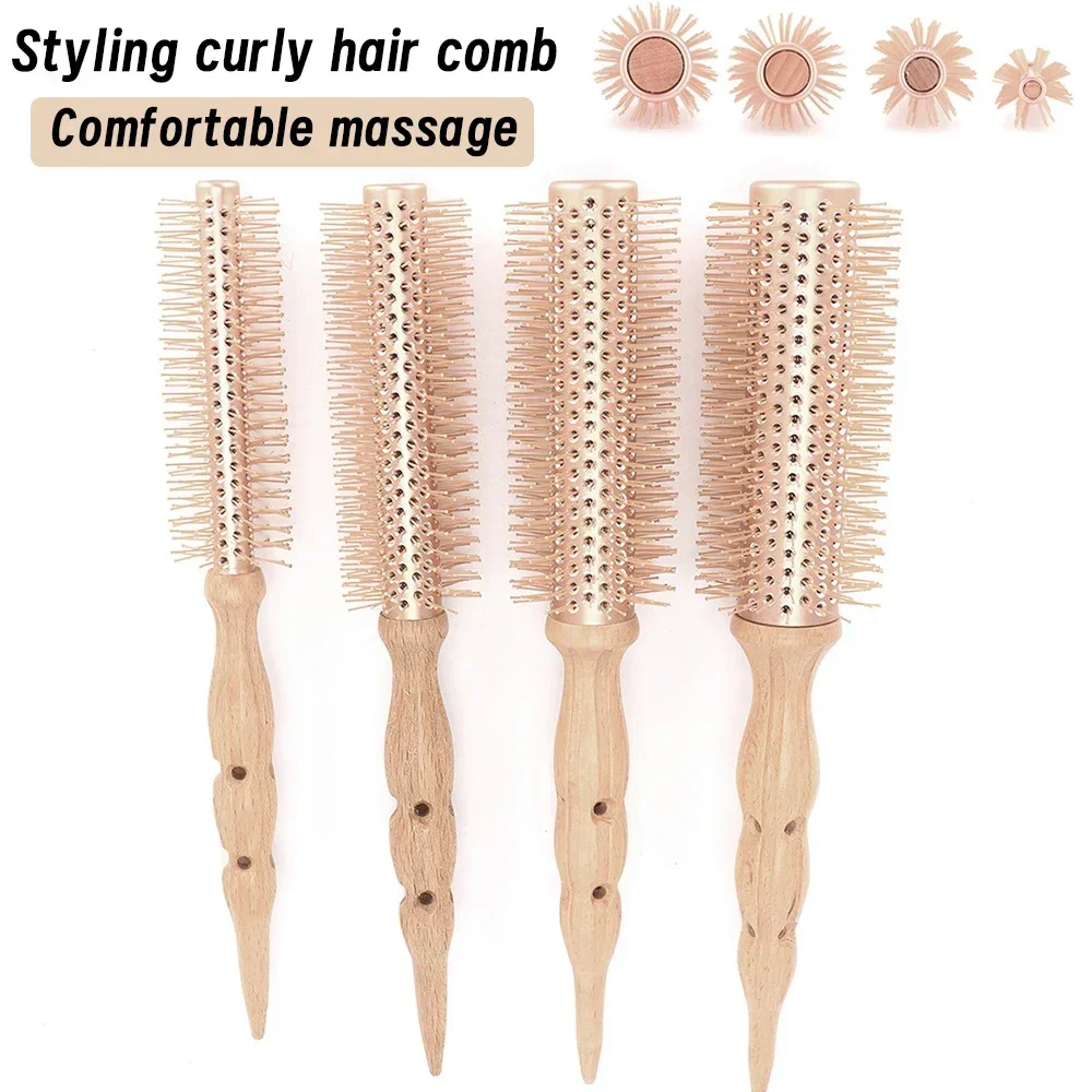 NEW-Professional-Hair-Wood-Round-Brush-Combs-For-Women-HairBrush ...