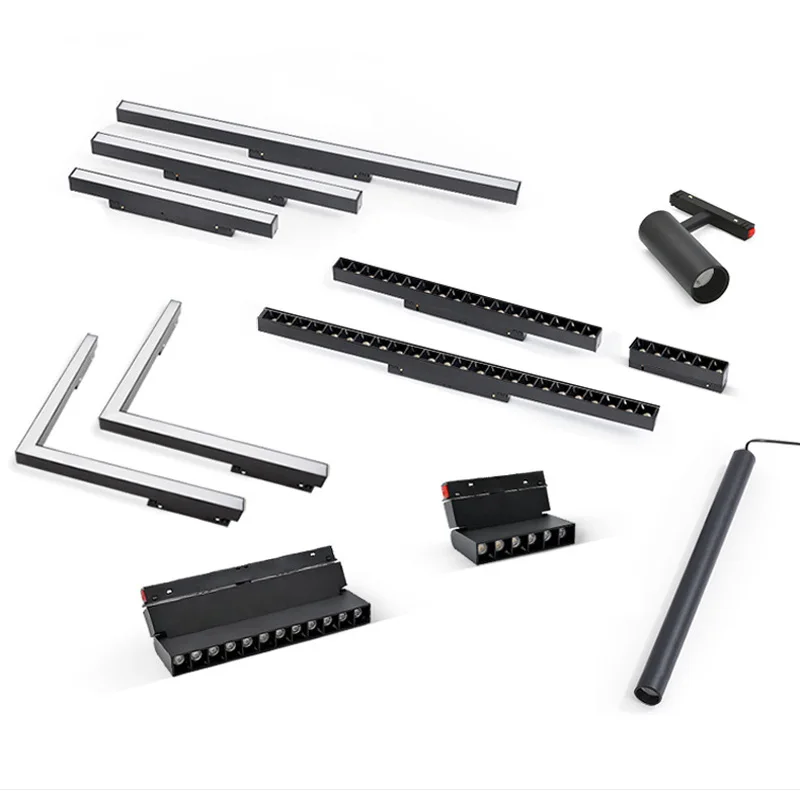 LED-Magnetic-Track-Light-Grille-Lamp-Modern-Embedded-Spotlight-Flexible ...