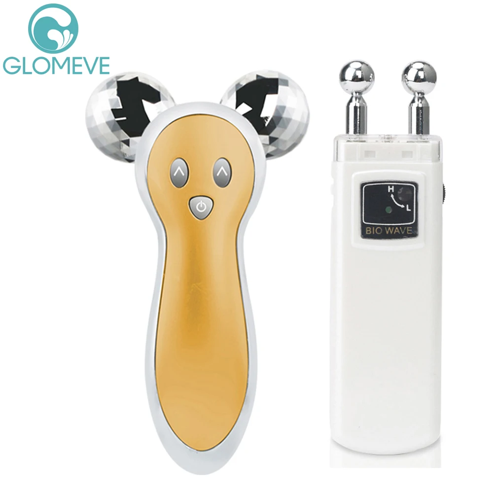 Facial Microcurrent Roller Massager Face Lift Machine+mini Eye Care ...
