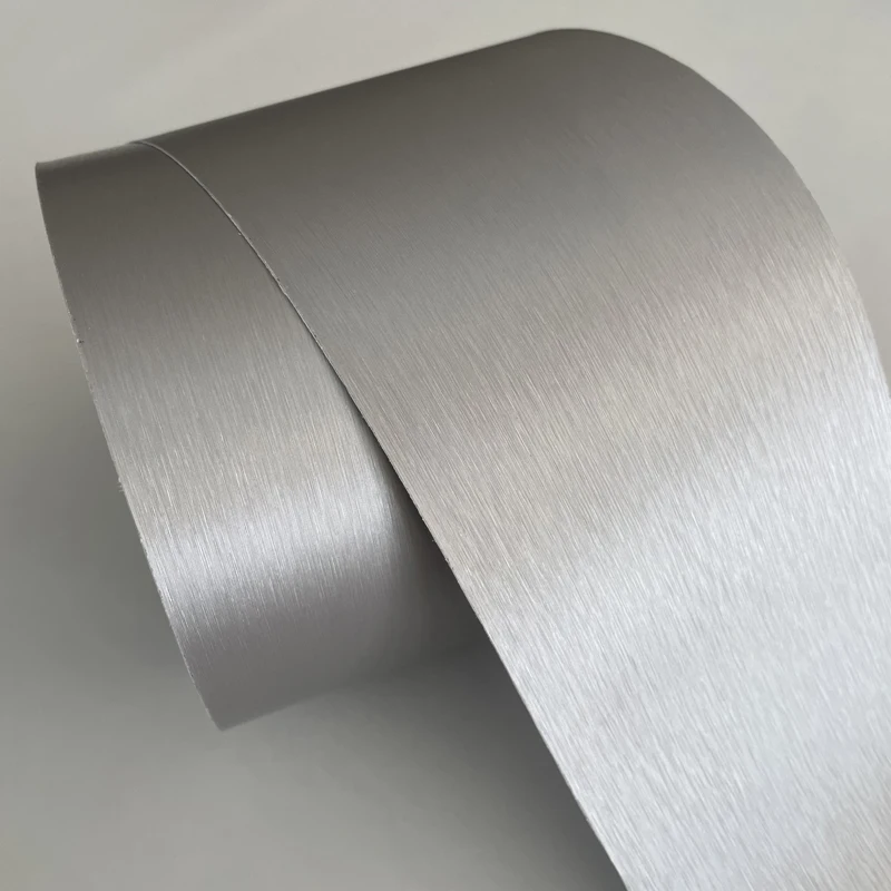 10cm width Silver Brushed Steel Car Wrap Vinyl Roll with Air Release ...