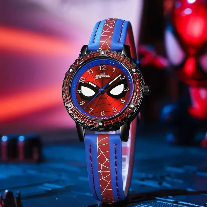 Disney-Cartoon-Spider-Man-Watch-para-menino-rel-gio-de-quartzo-infantil ...