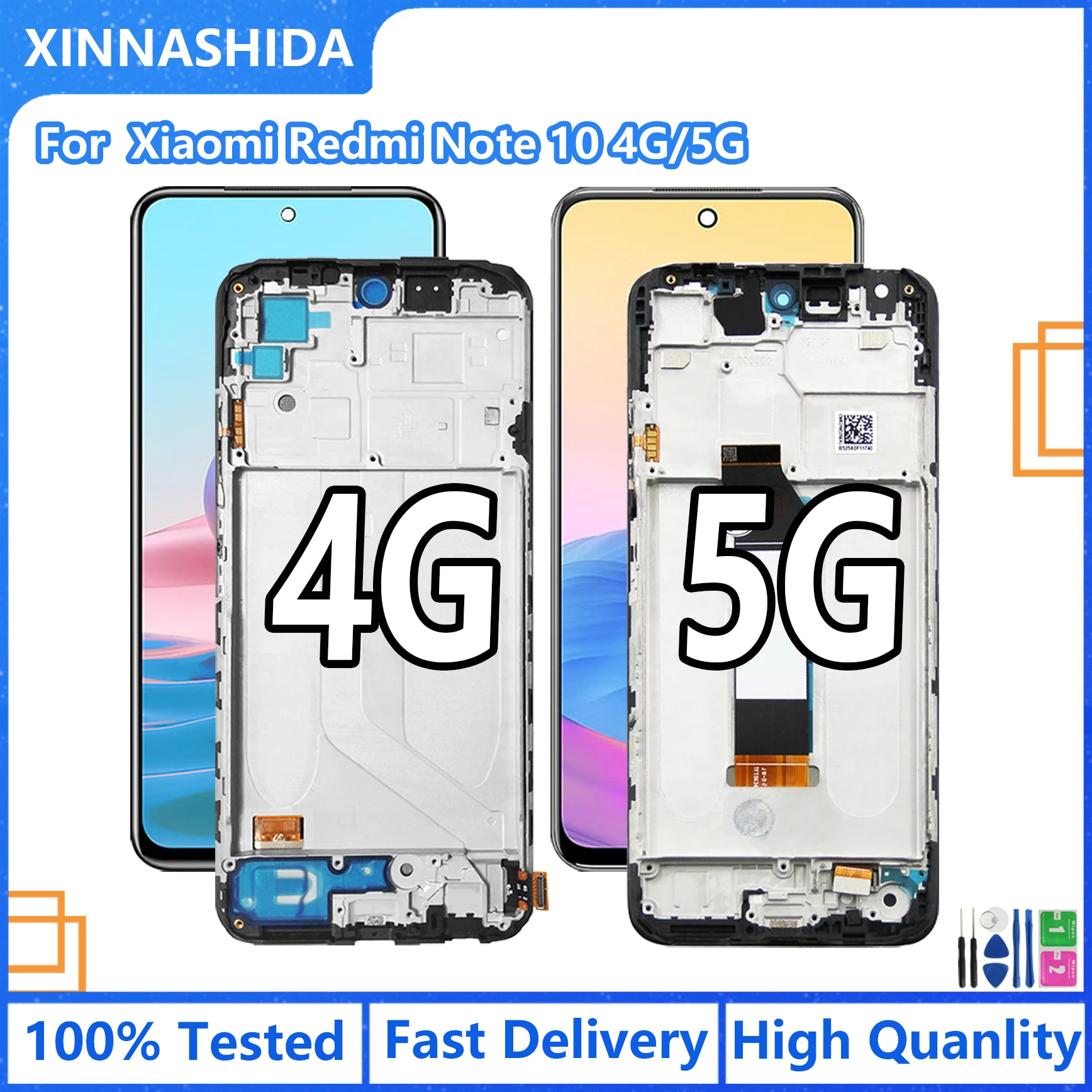 Pantalla-LCD-Super-AMOLED-para-Xiaomi-Redmi-Note-10-4G-montaje-de ...