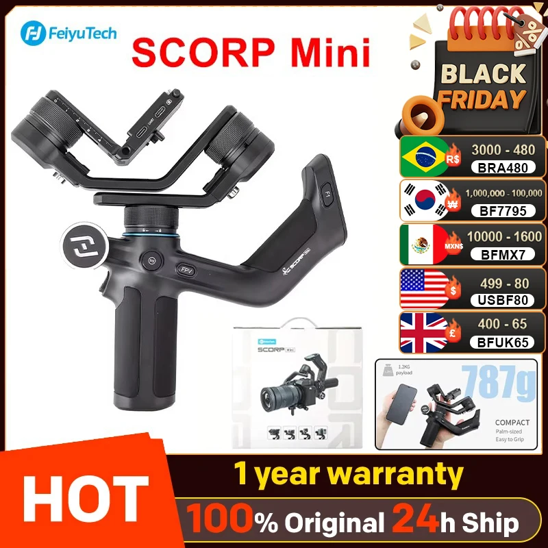 FeiyuTech-SCORP-Mini-1-three-Axis-Handheld-All-in-One-Gimbal-Stabilizer-for-GoPro-Smartphone ...