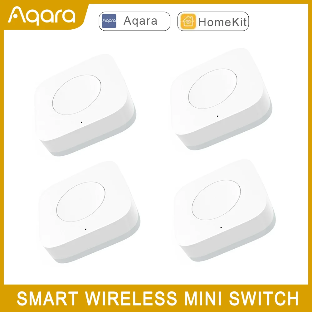 Aqara Wireless Mini Switch ZigBee APP Remote Control 3 Ways Smart Home Emergency Button Door ...