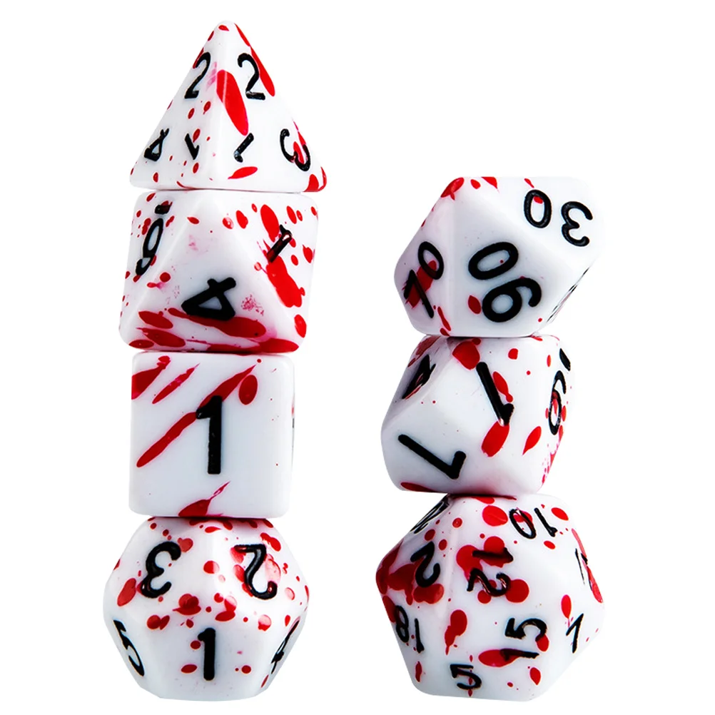 Dices-Dice-Blood-Gaming-Set-Game-Role-Playing-Splatter-Halloween ...