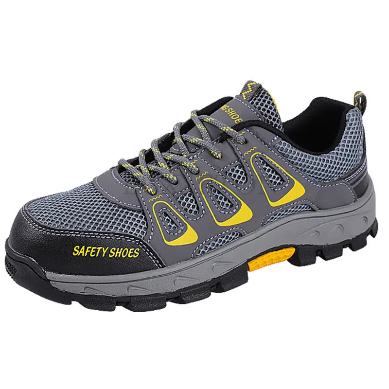 Work Sneakers Men Indestructible Steel Toe Work Shoes Safety Boot Men ...