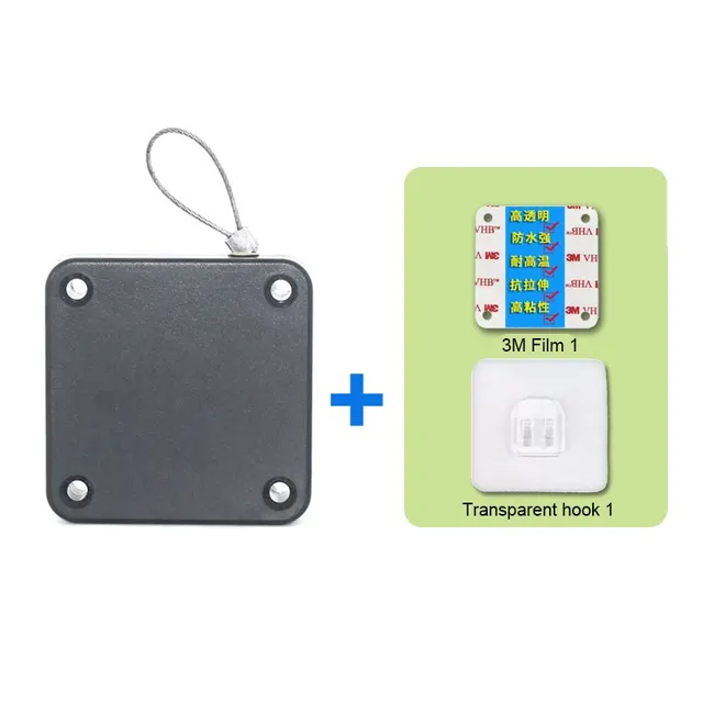 1 Pcs Black Punch Free Automatic Sensor Door Closer Automatic Shutdown ...