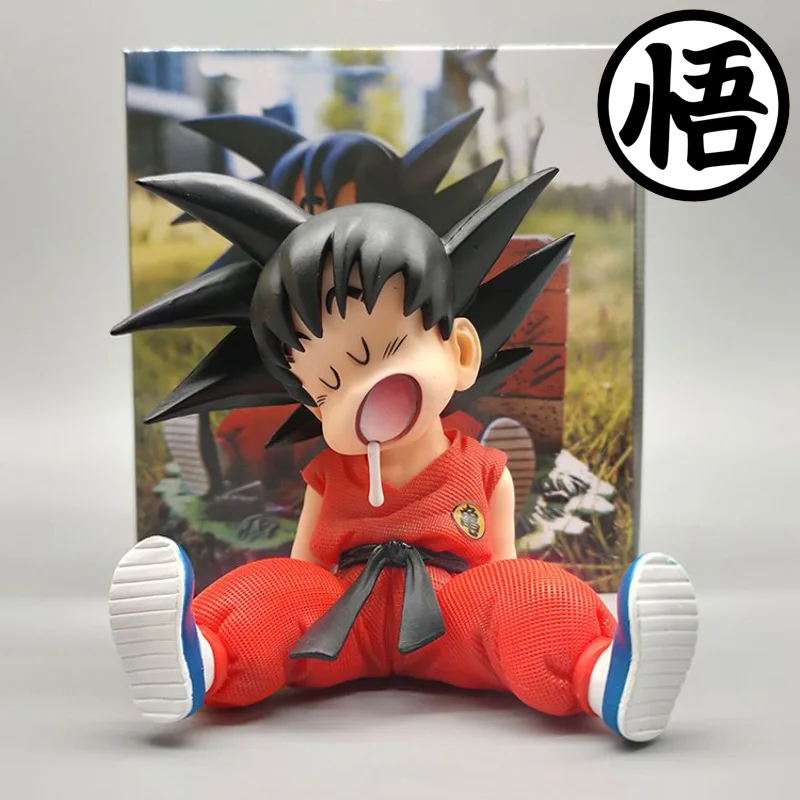 Figura de Dragon Ball Sleeping Goku, juguete hecho a mano, decoración ...
