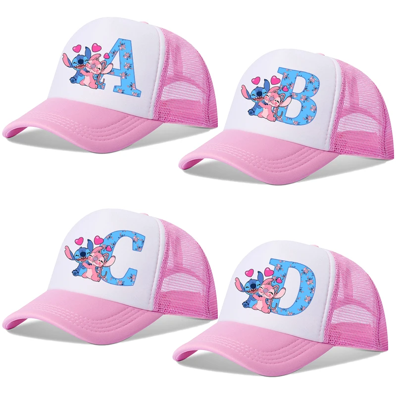 Stitch-Disney-Boys-Girls-Baseball-Caps-Letters-A-Z-Kids-Summer ...