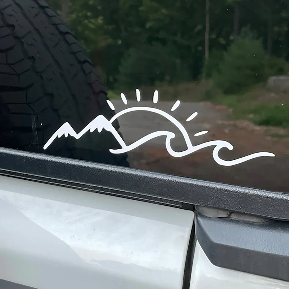 Mountain-Wave-Cute-Car-Stickers-Windows-Tail-Body-Decor-Vinyl-Decals ...