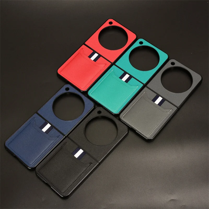 For-ZTE-Libero-Flip-5G-Case-Luxury-PU-Leather-Card-Slots-Hard-Back ...