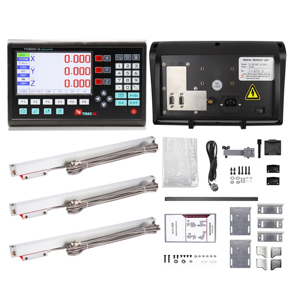 YH800-3-YH800-2-BIG-LCD-Dro-Digital-Readout-Kit-Set-5U-5V-TTL-Linear ...