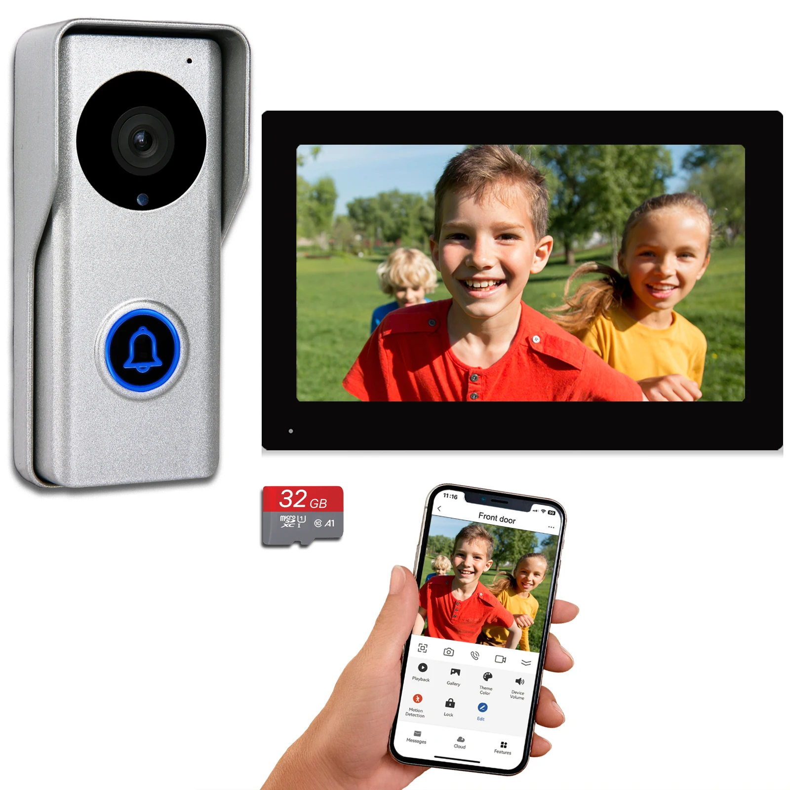 7-Inch-1080P-Touch-Screen-Video-Intercom-Smart-Wifi-Video-Doorbell ...