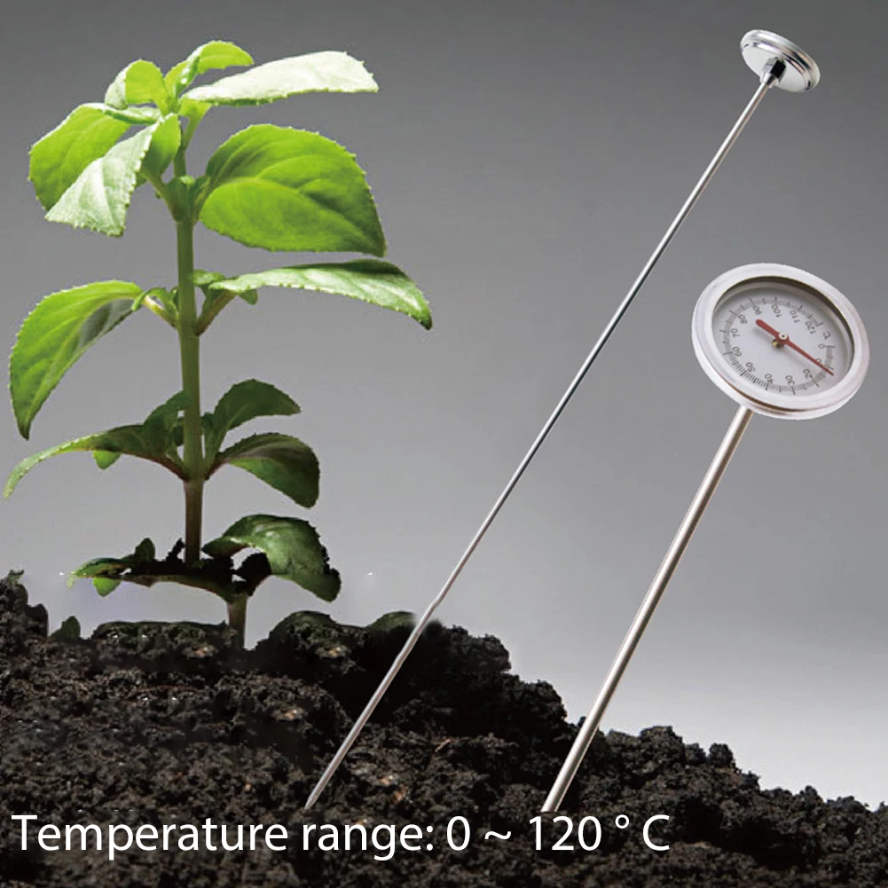 Stainless-Steel-Soil-Thermometer-Temperature-Monitor-Compost-Soil ...