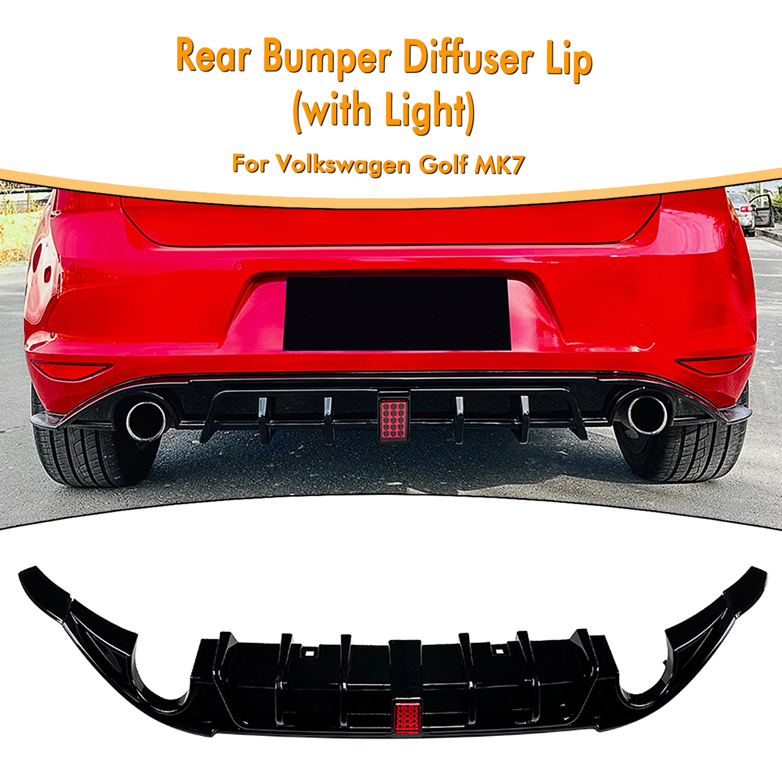 Difusor-de-parachoques-trasero-para-Volkswagen-VW-Golf-7-MK7-versi-n ...