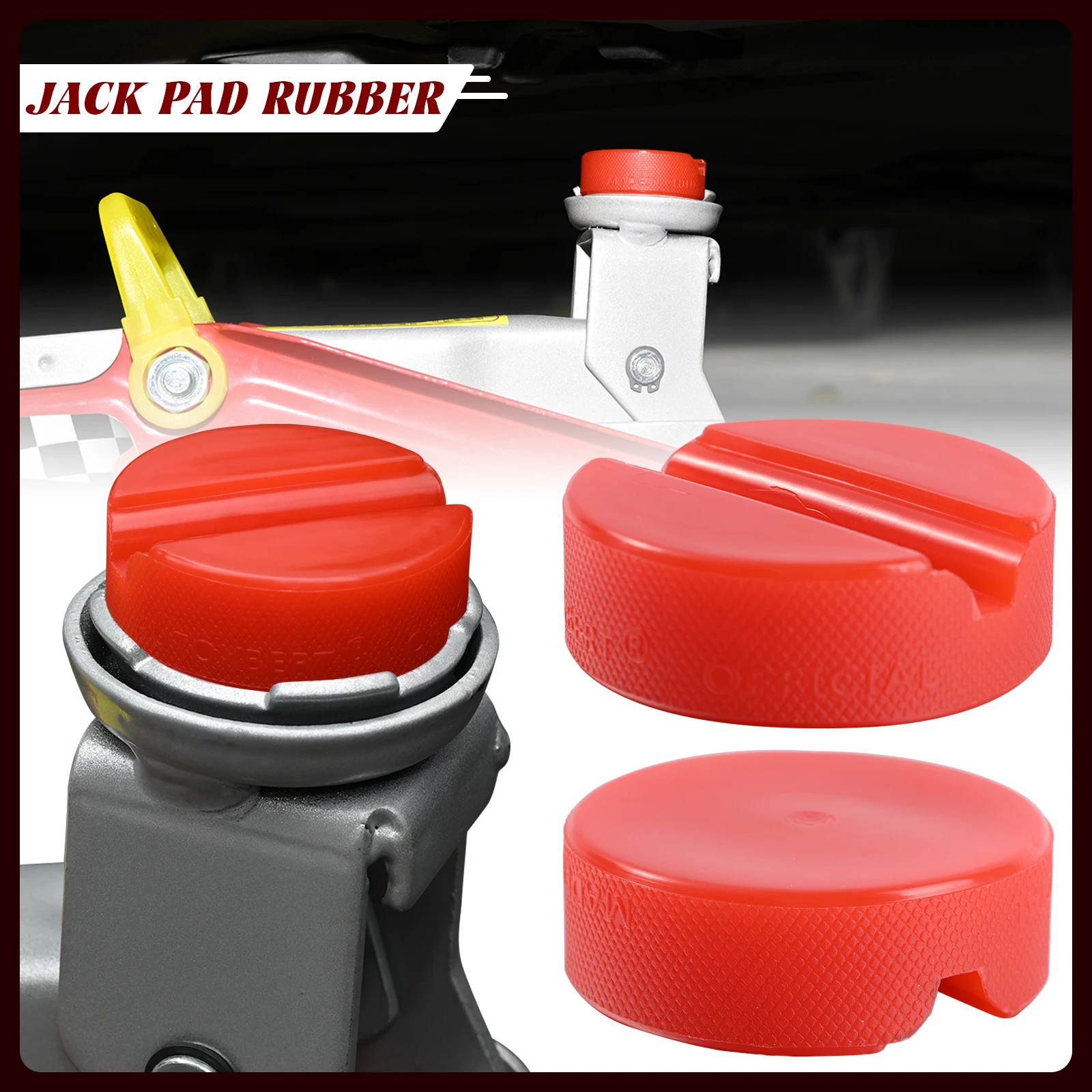 Car Polyethylene Jack Rubber Pad Anti-Slip Rail Adapter Support Block ...