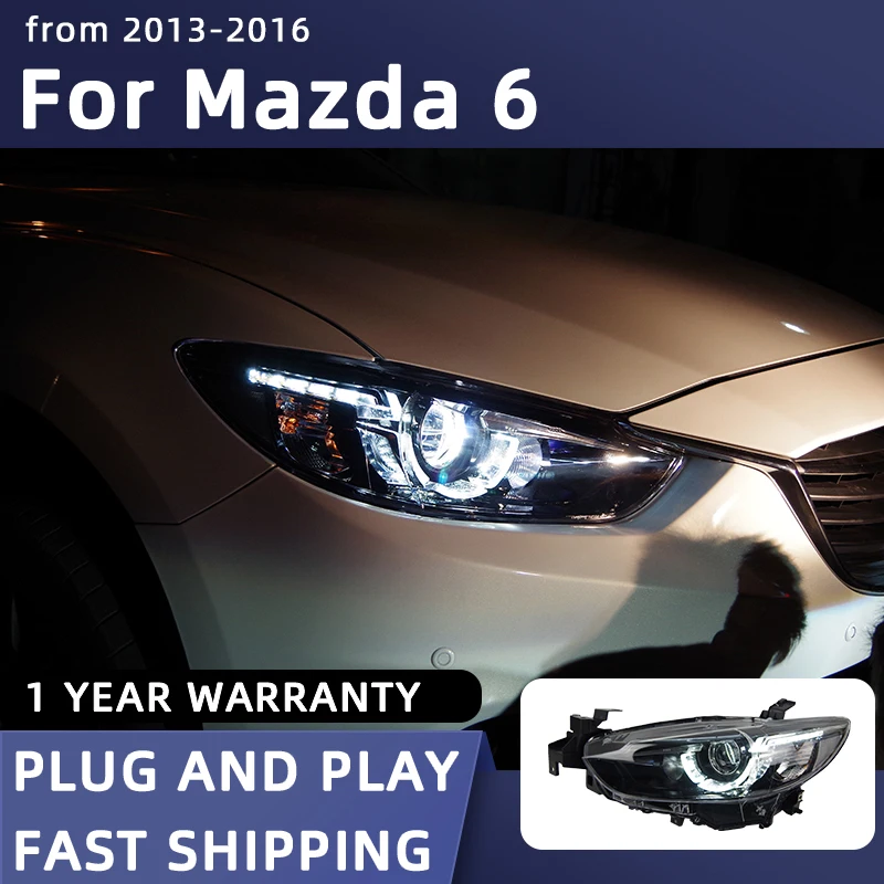 Car-Styling-Headlights-for-Mazda-6-Atenza-LED-Headlight-2013-2017-New ...