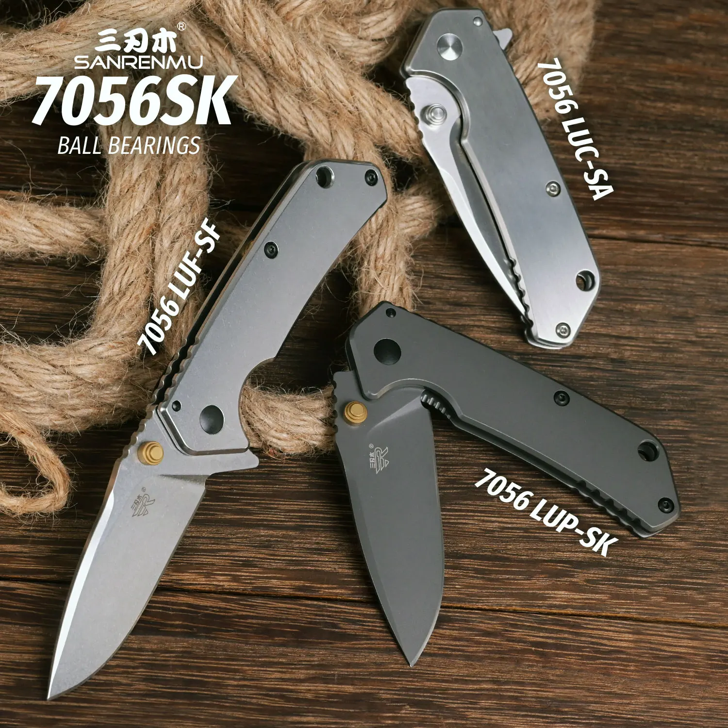 SANRENMU-7056-Series-Pocket-Folding-Knife-Outdoor-Wilderness-Survival ...