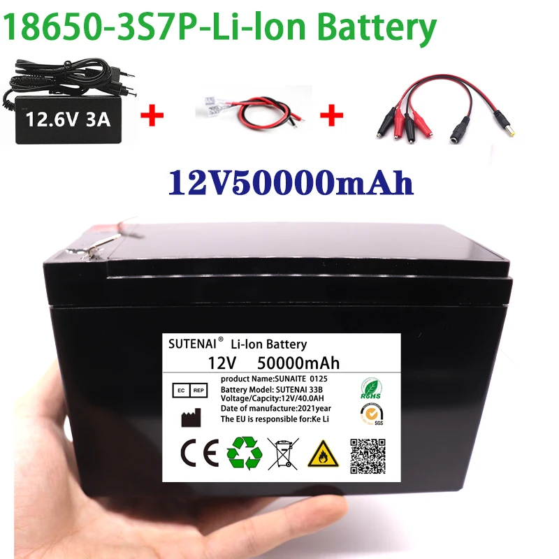 12v Battery Pack Lithium Solar | 18650 Lithium 12v Battery Pack - New ...