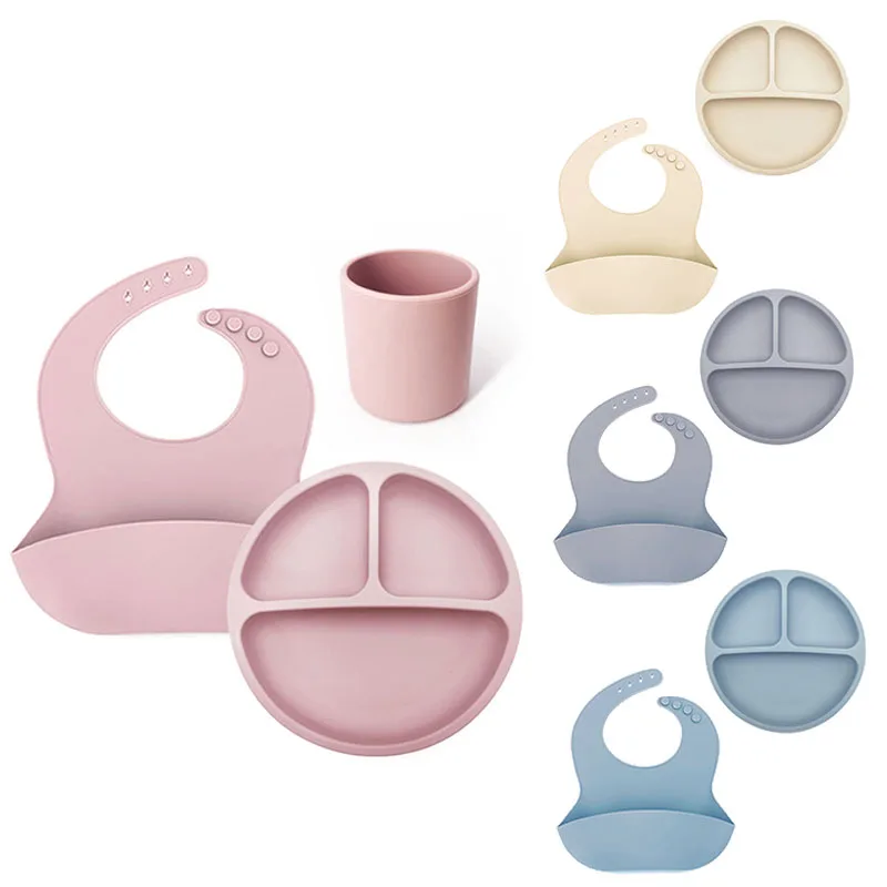 ASSIETTE - PLATEAU REPAS,Spoon--Ensemble De Vaisselle En Silicone ...