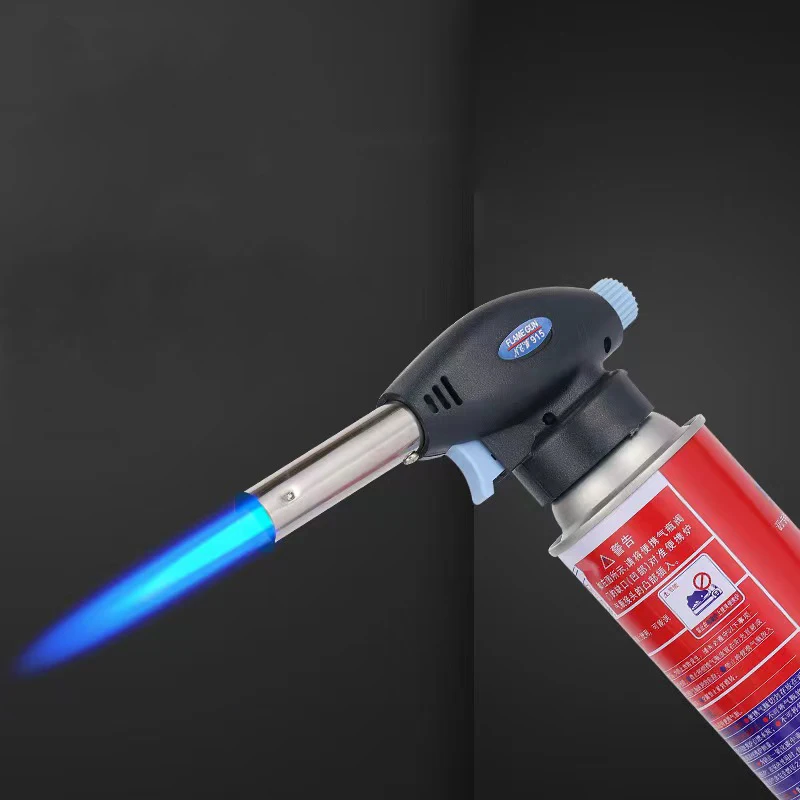 Antorcha de soldadura portátil, pistola de llama, quemador de Gas butano, barbacoa al aire libre ...