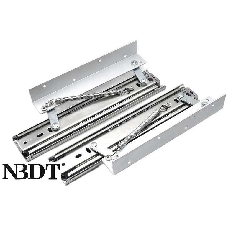 Heavy Pull Out Pop Up Slide Rail Supporting Bracket For Furniture Table ...