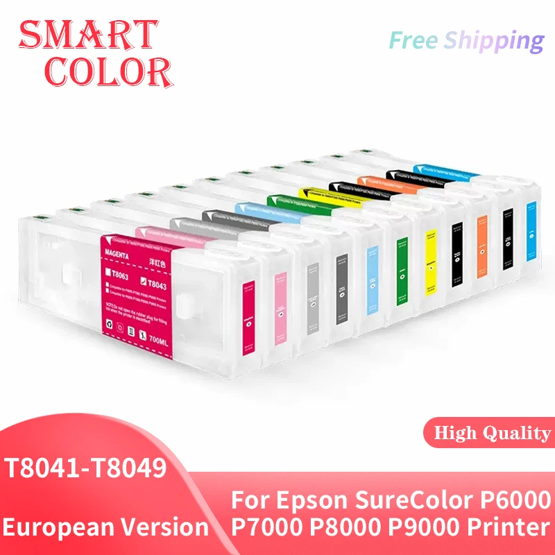 European-11Color-T8041-T8049-T804A-T804B-Compatible-Empty-Ink-Cartridge ...