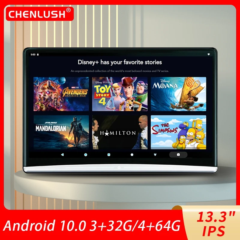 13-3-Inch-Android-10-Car-TV-Headrest-Monitor-1080P-Headset-Tablet-Touch ...