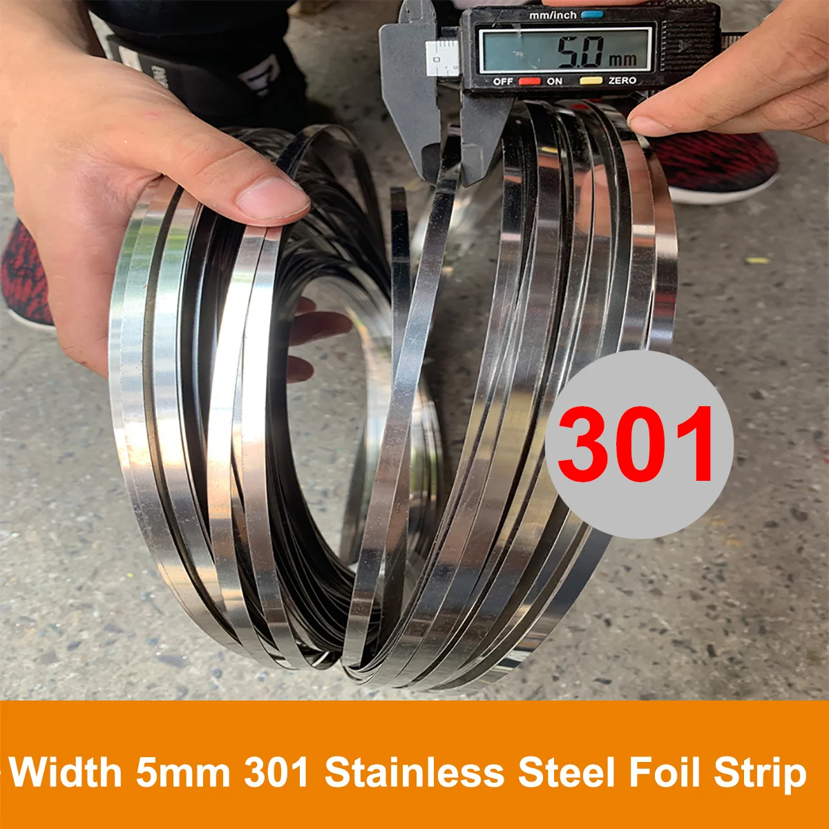 Width-5mm-301-Stainless-Steel-Strip-Thickness-0-05-1mm-High-Elasticity ...